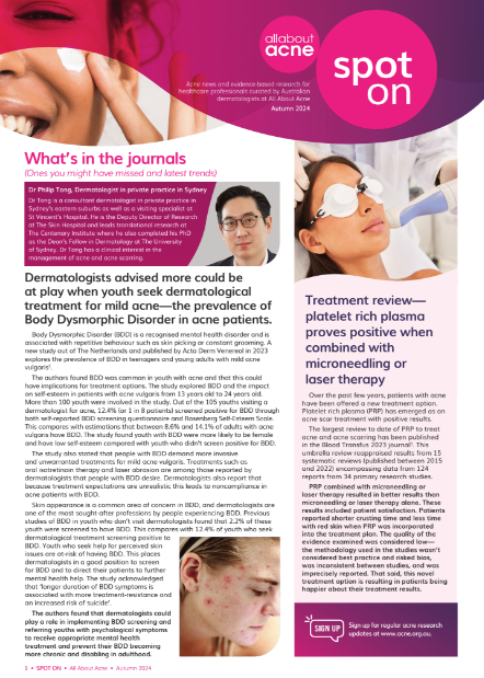 Latest Research - Spot On - All About Acne